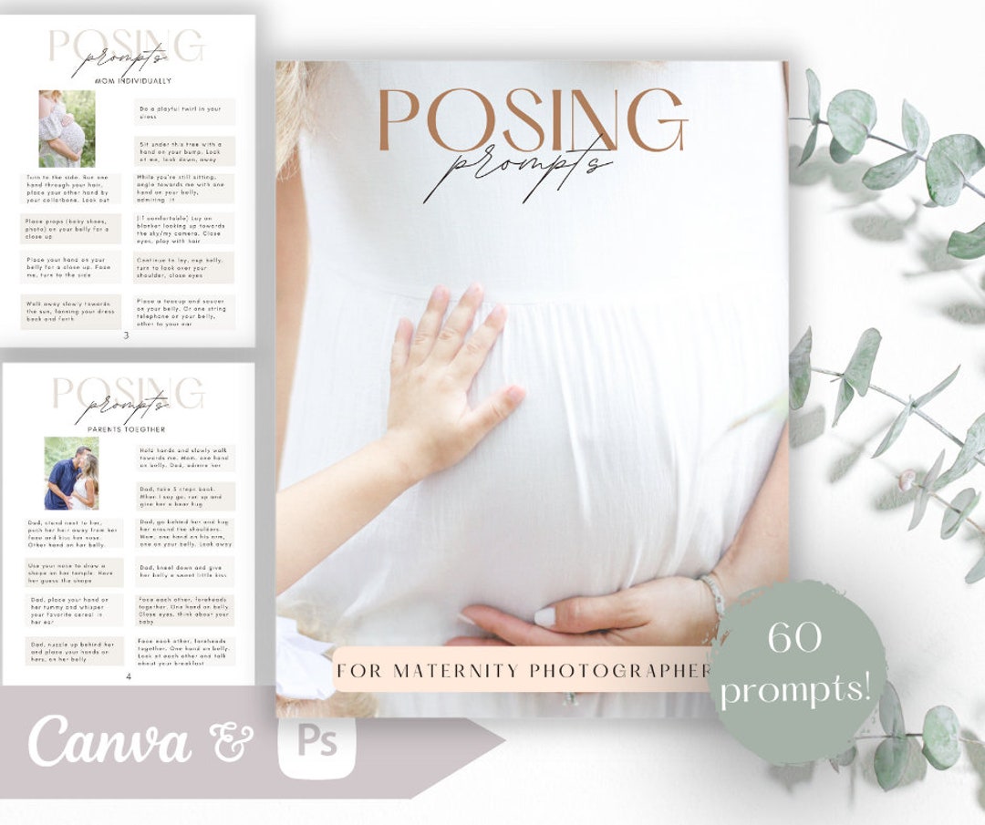Maternity Posing Guide, Posing Prompts, Maternity Photographers, Mini ...