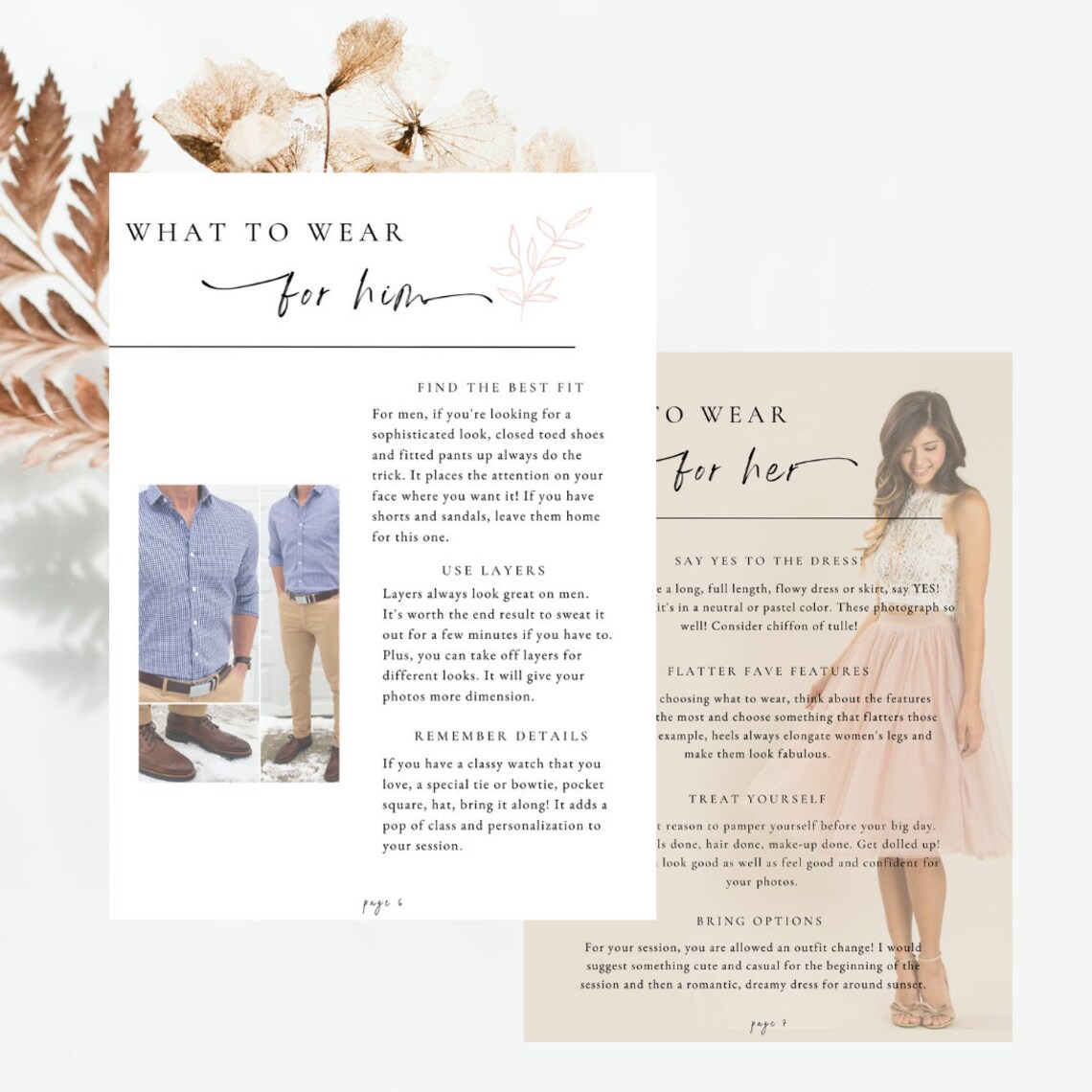 Engagement Session Prep Guide, What to Wear Style Guide, Canva Template ...