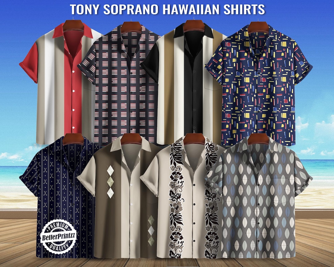 Tony Soprano Hawaiian Shirt, the Sopranos Costume, Tony Soprano Shirts ...