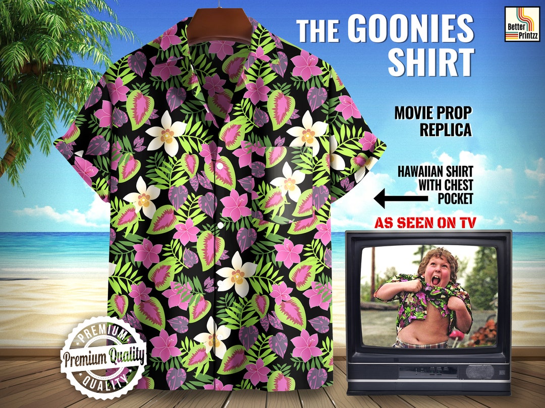 Chunk Hawaiian Shirt From the Goonies Movie, Truffle Shuffle Hawaiian ...