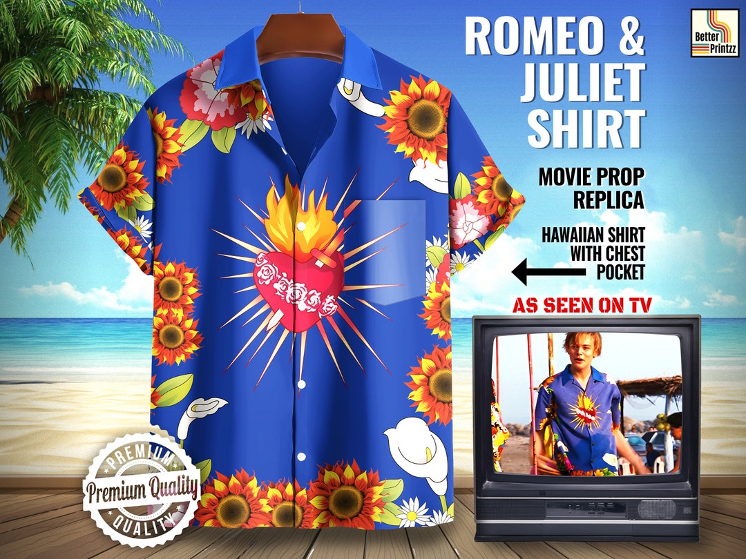 Romeo Hawaiian Shirt From Movie Romeo and Juliet Cosplay - Etsy