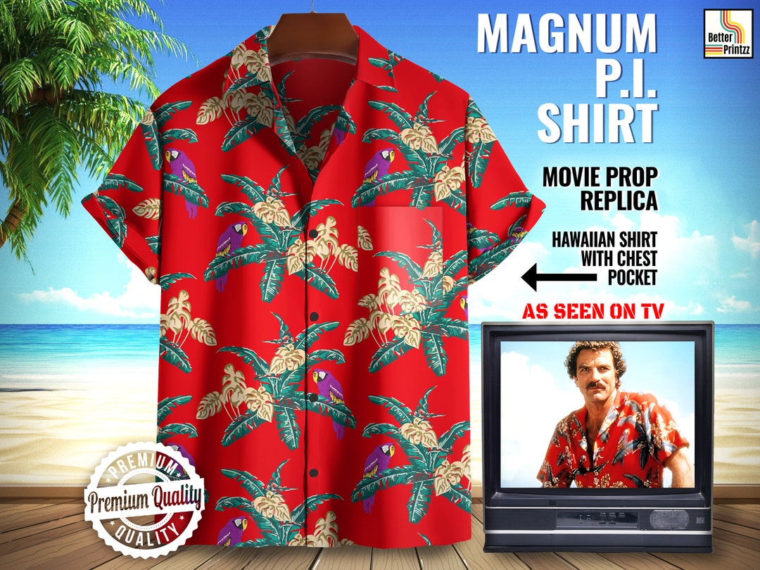 Jungle Bird Magnum PI Shirt, Thomas Magnum PI Hawaiian Shirt, Tom ...