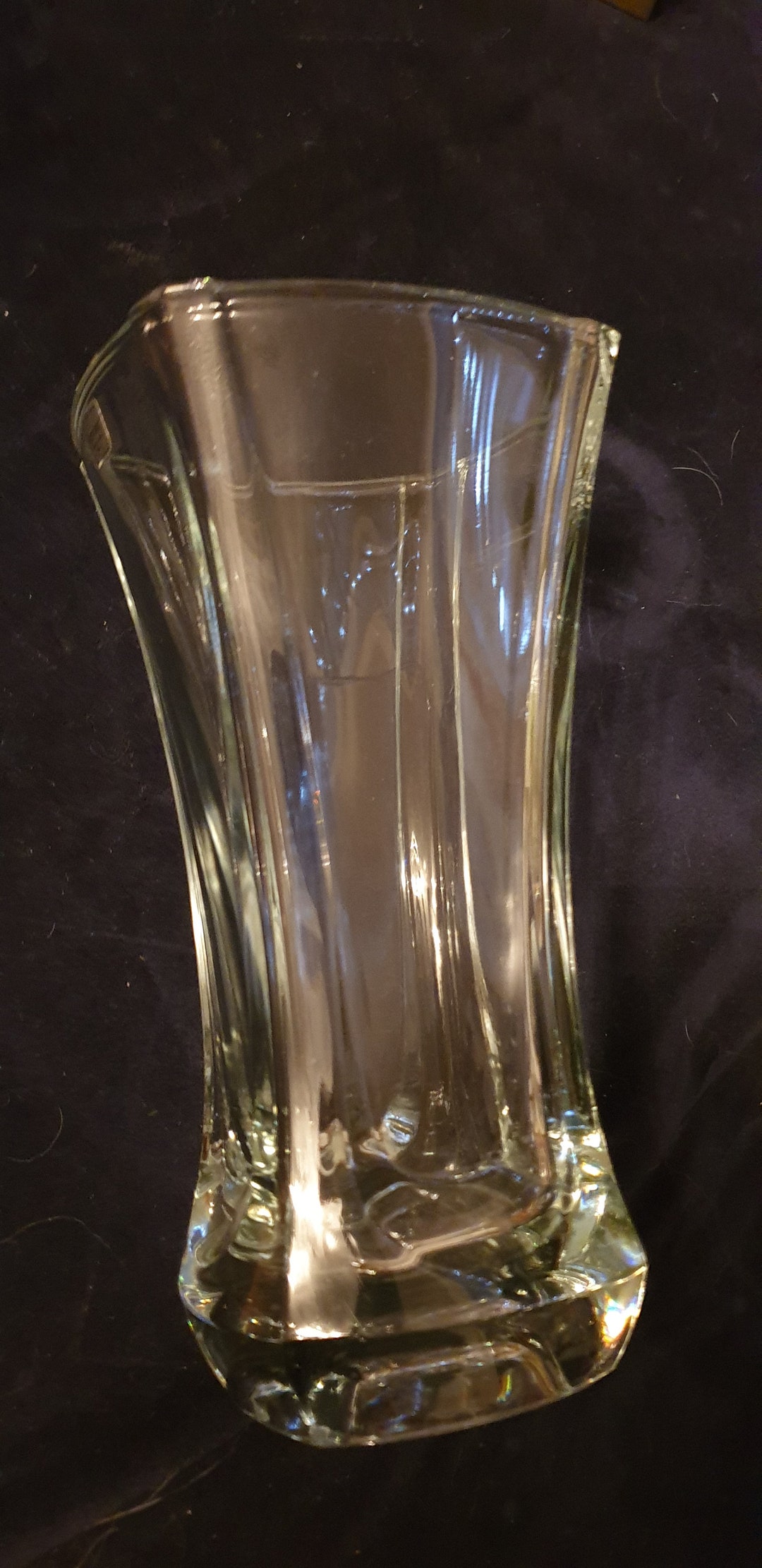Glass Vase Vintage Square Luminarc - Etsy