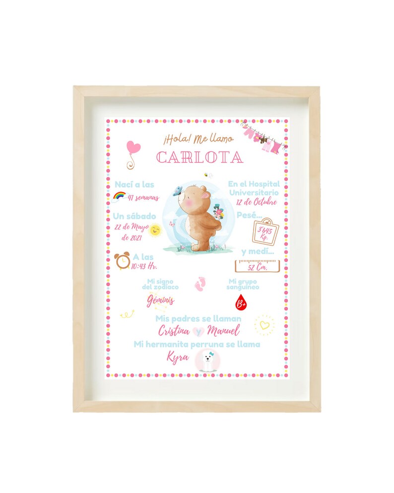 Personalized Birth Sheet. Personalized Birth, Baby Room Decoration ...