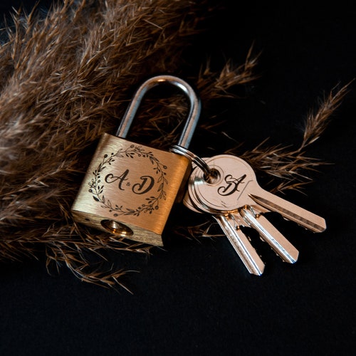 Personalized Padlock Lover's Lock Wedding Anniversary - Etsy