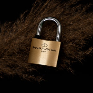 Personalized Padlock | Lover's Lock | Wedding Anniversary | Gift ...