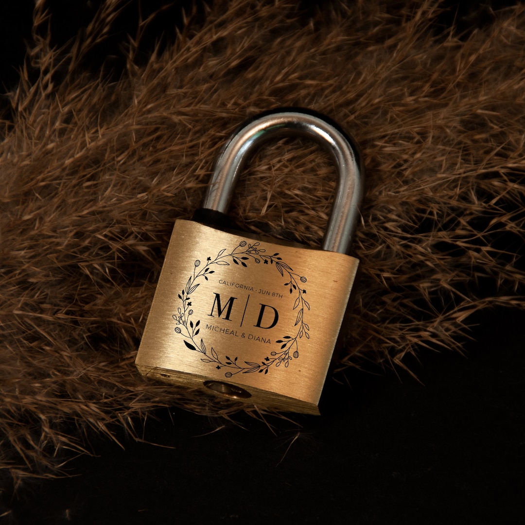 Personalized Padlock | Lover's Lock | Wedding Anniversary | Gift ...