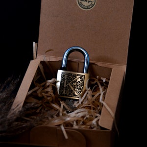 Personalized Padlock | Lover's Lock | Vintage Engraved Padlock ...