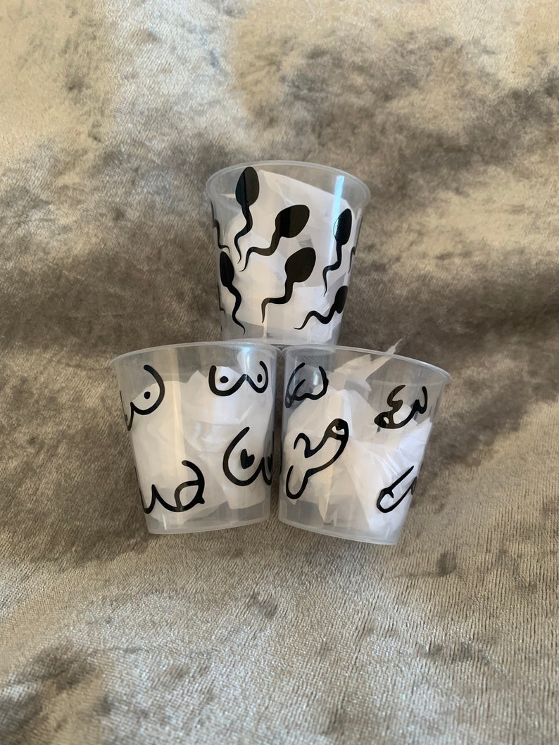 Rude Willy Boob Sperm Shot Glasses Hen Night Party Wedding His - Etsy