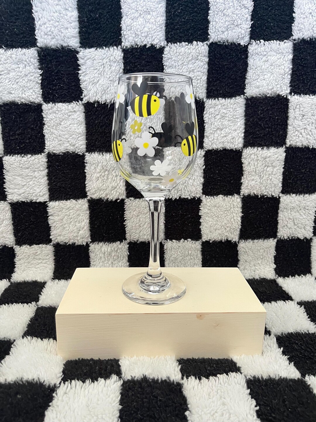 Summer Bee Insect Wine Glass Flowers Gifts Present Birthday - Etsy