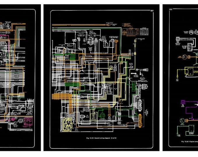 Knight Rider Semi Wall Schematics Set physical Prints - Etsy