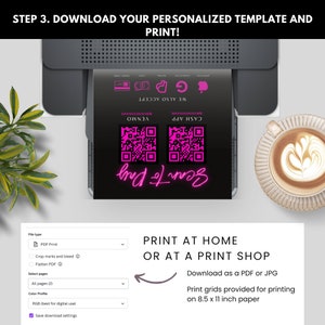 Editable Scan to Pay Card, QR Code Sign Template, Scan to Pay Template ...