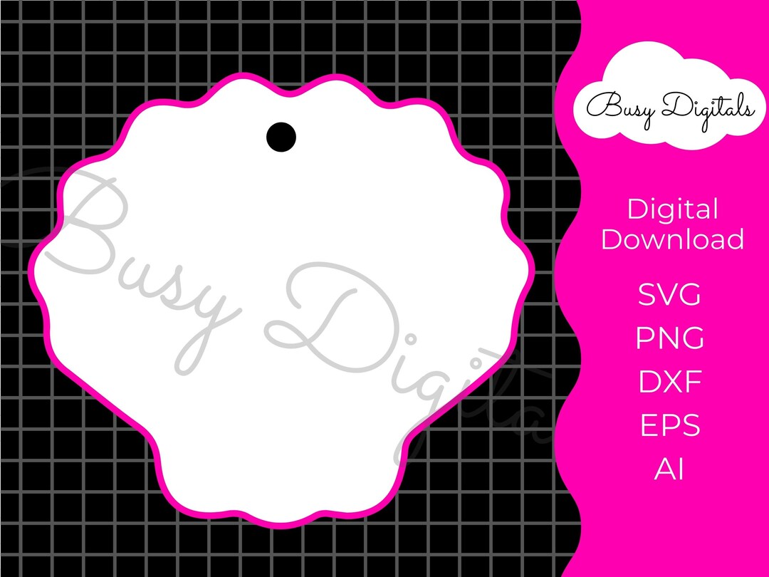 Mermaid Party Favors and Labels Clamshell Gift Tag Instant - Etsy