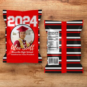 Chip Bag Canva Template for Graduation, 2024 Graduate Custom Picture ...