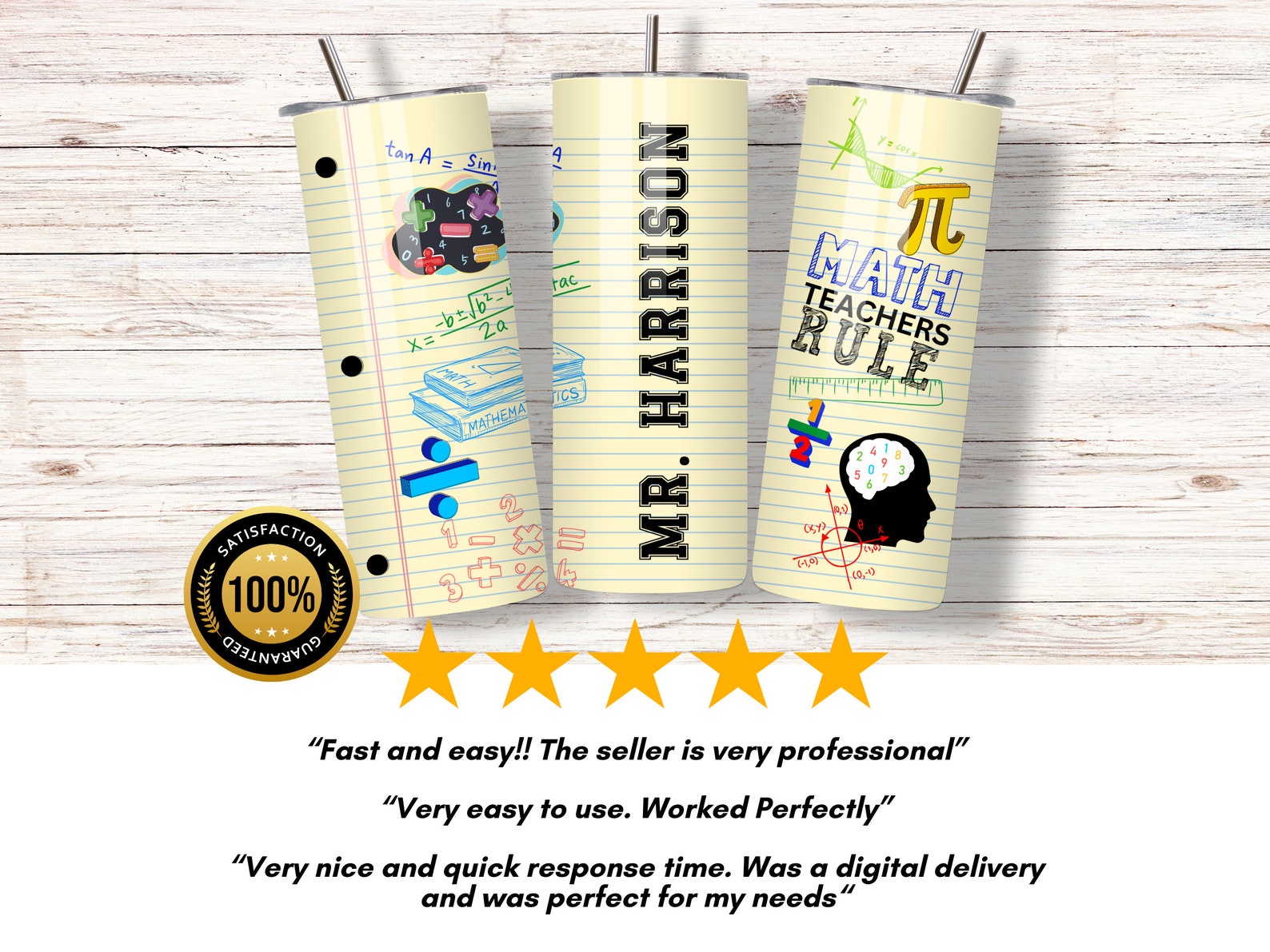 Math Teachers Tumbler Wrap, 20 Oz Straight Tumbler Design, Teacher ...