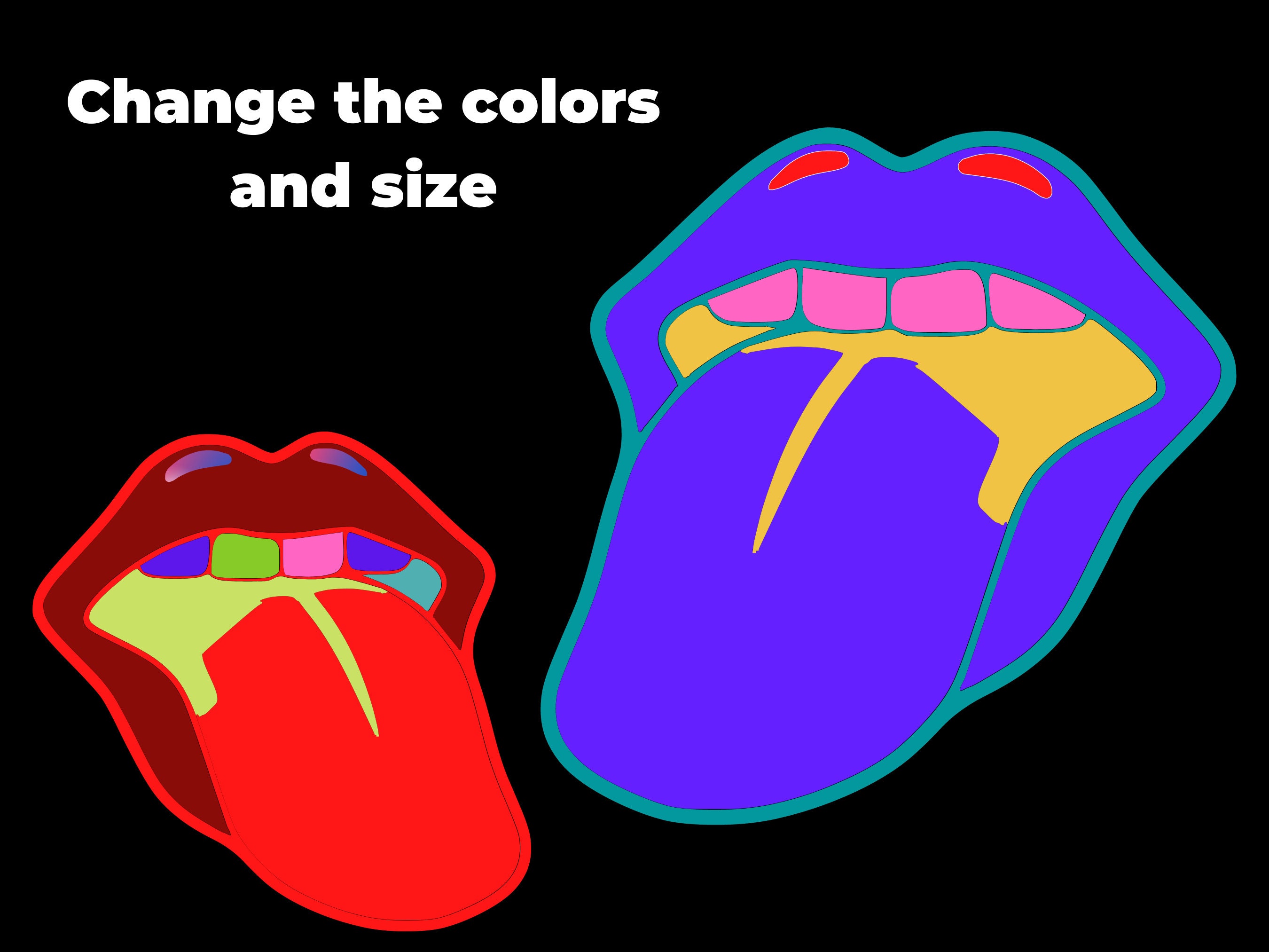 COMMERCIAL USE | MOUTH Frame for Canva | Fully Customizable Template ...