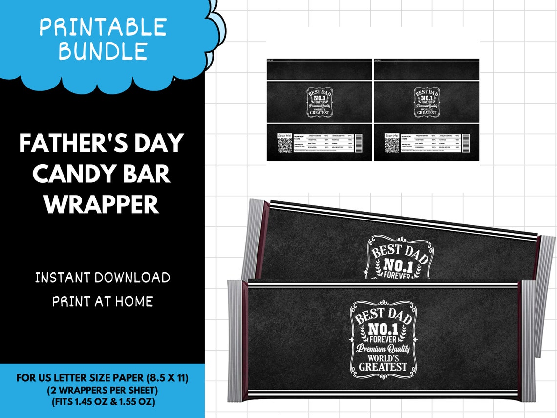 Chip Bags and More for Father's Day, Instant Download, Printable Candy ...