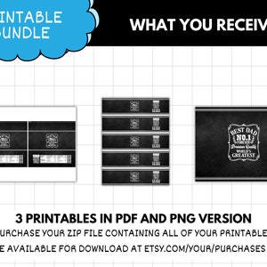 Chip Bags and More for Father's Day, Instant Download, Printable Candy ...