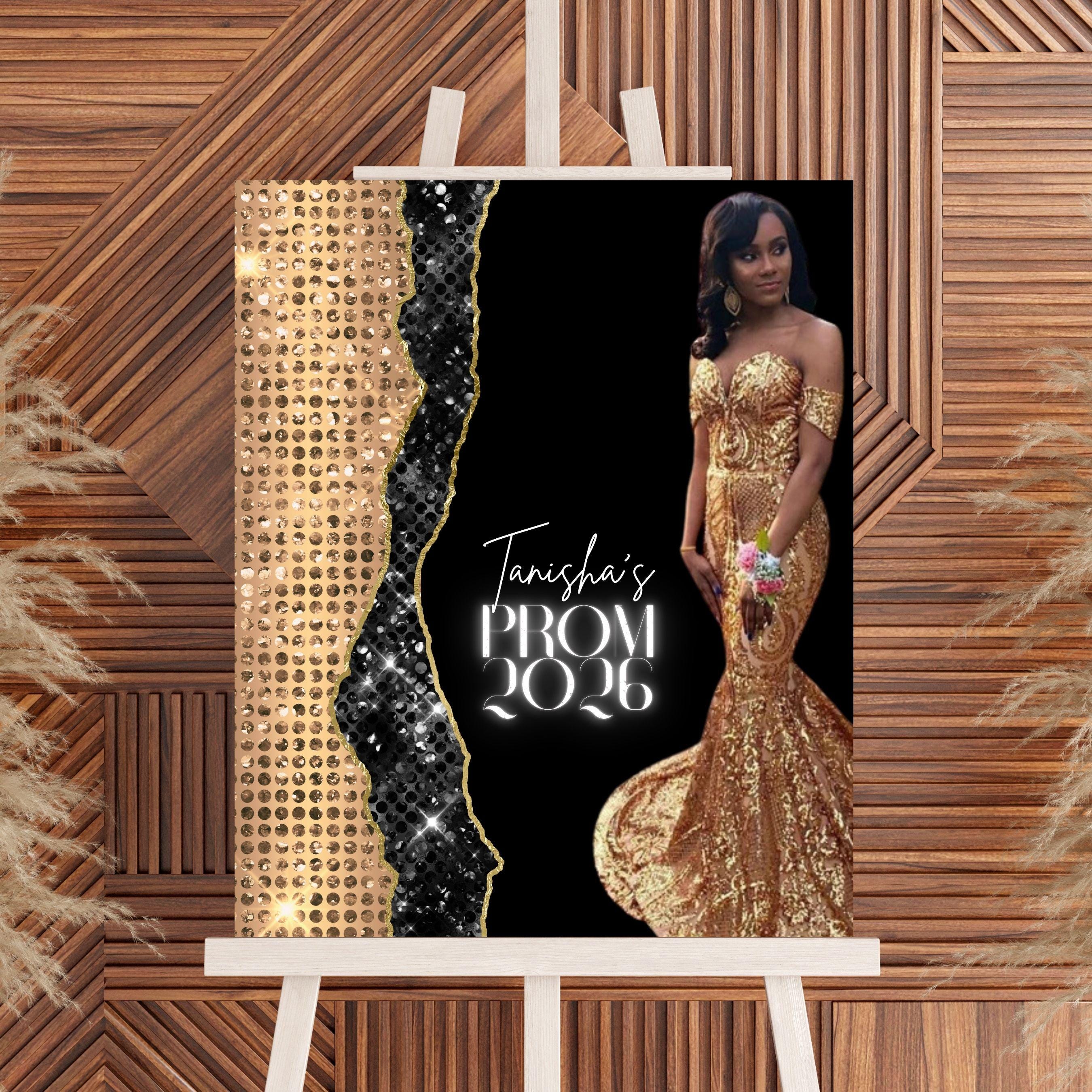 Editable Prom Send off Welcome Sign Template, Printable Glam Party ...