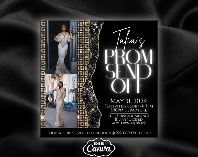 Prom Send off Flyer, Canva Template for Prom Celebration, IG Prom ...