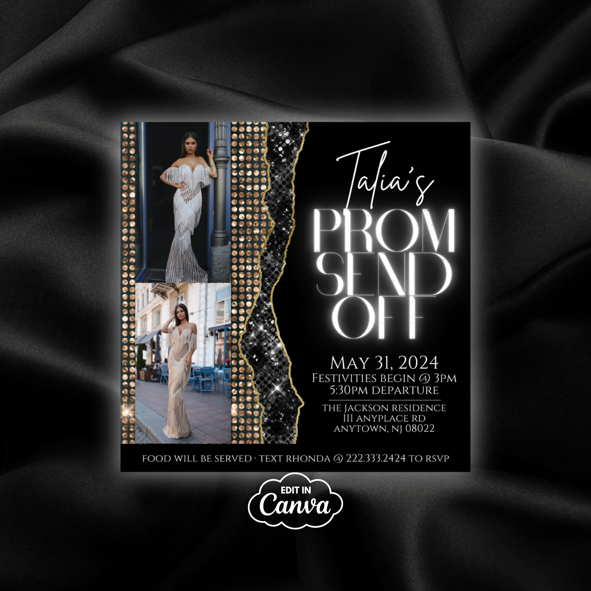 Prom Send off Flyer, Canva Template for Prom Celebration, IG Prom ...