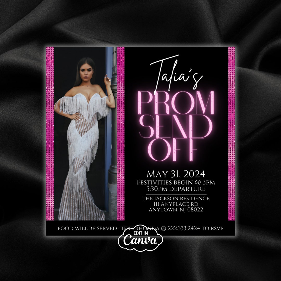 Prom Send off Flyer, Canva Template for Prom Celebration, IG Prom ...