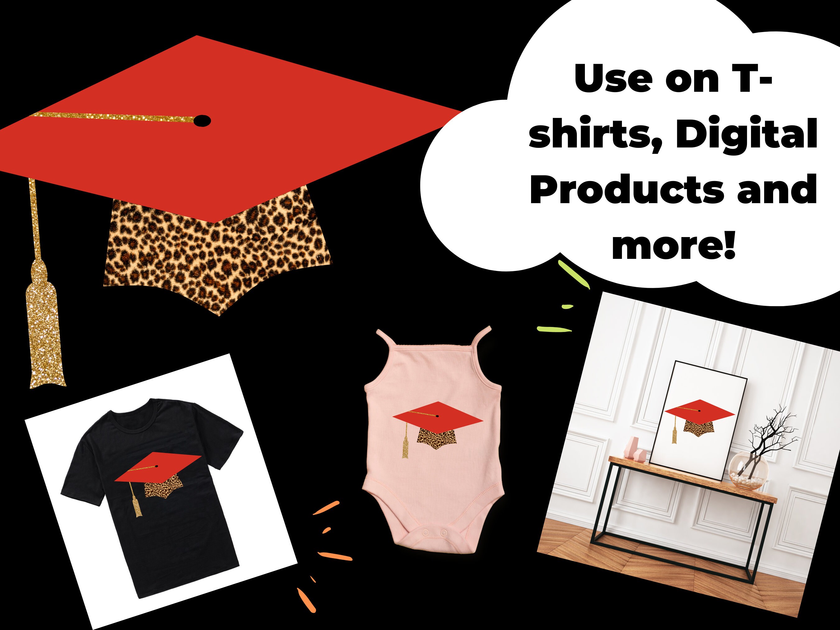 Graduation Cap Canva Frame | Canva Template | Class of 2024 ...