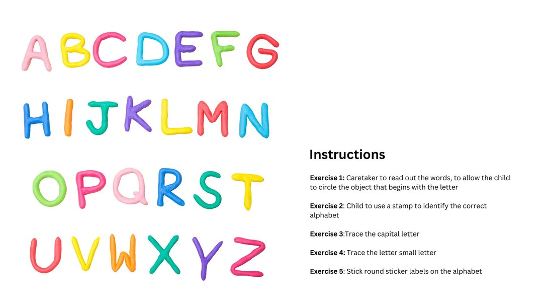 ABC Alphabet Learning in 5 Simple Steps - Etsy