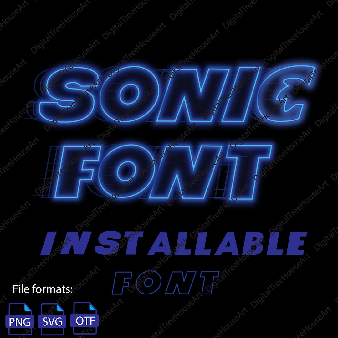 Sonic Font - Etsy