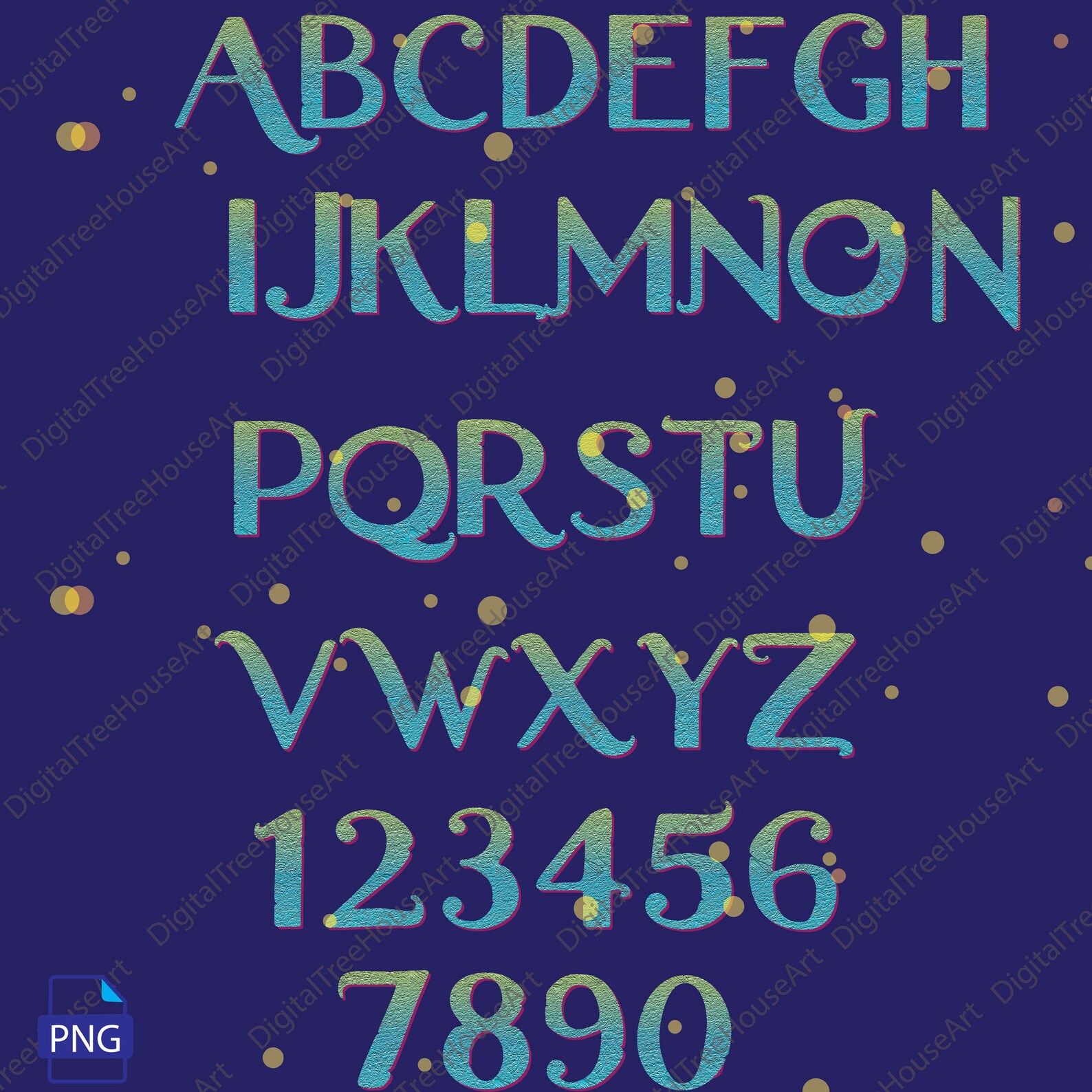 Encanto Font Alphabet PNG - Etsy