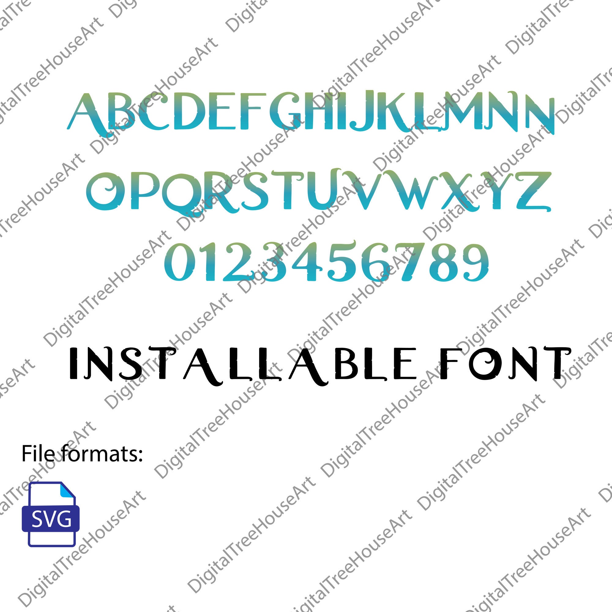 Encanto Font Alphabet PNG - Etsy