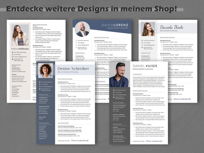 Bewerbungsvorlage Word Bewerbung Dreiseitiger Lebenslauf Vorlage Word ...