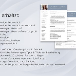 Bewerbungsvorlagen Word Lebenslauf Vorlage Deutsch Bewerbung Word CV ...