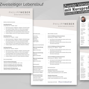 Bewerbungsvorlagen Word | Bewerbung Word | Lebenslauf Vorlage Deutsch ...