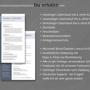 Moderne Bewerbungsvorlage Word Lebenslauf Vorlage Deutsch Bewerbung ...