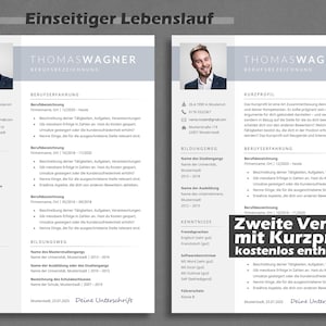 Bewerbungsvorlage Word Bewerbung Dreiseitiger Lebenslauf Vorlage Word ...