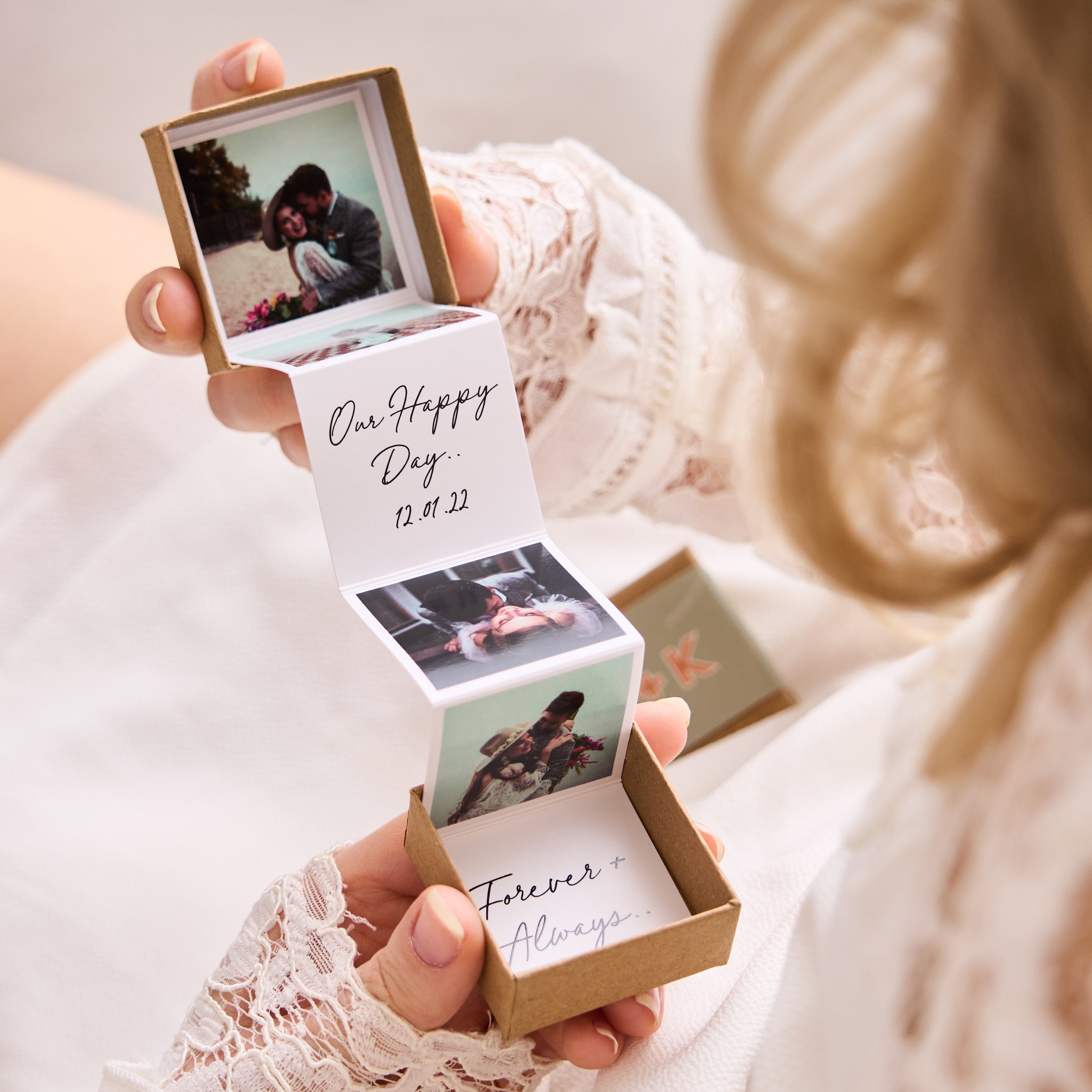 Personalised Wedding Memory Token Box - Etsy