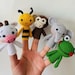 Forest Animals Finger Puppet, Handmade Amigurumi Puppets, Educational ...