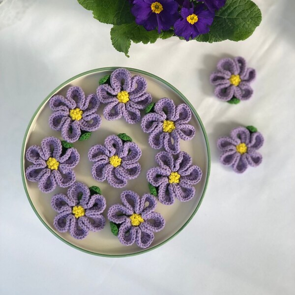 Violet Fabric Flower - Etsy