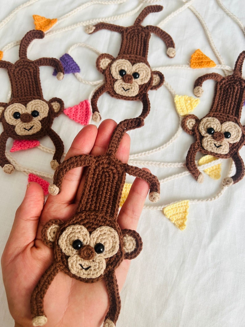 Handmade Monkey Applique Ornament Monkey Nursery Decor - Etsy