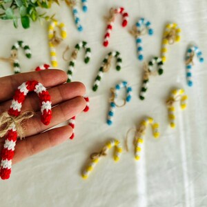 Custom Candy Canes Set of 4 Choice of Colours Christmas Decorations - Etsy