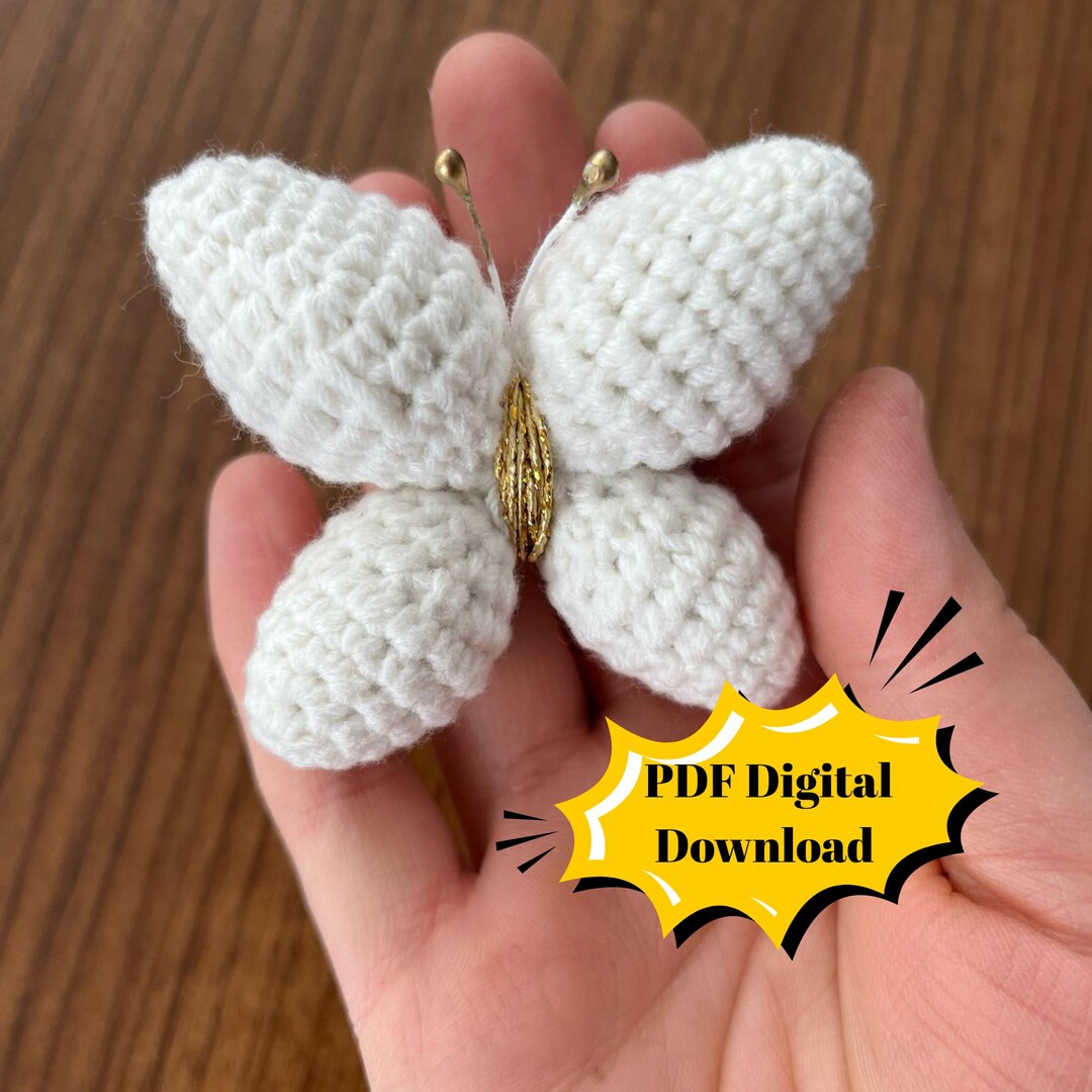 3D Crochet Butterfly Pattern: Amigurumi PDF Tutorial (digital Download ...