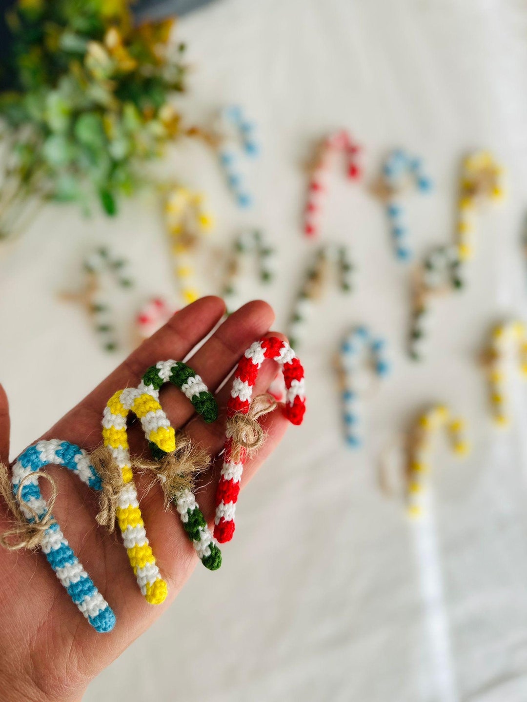 Custom Candy Canes Set of 4 Choice of Colours Christmas Decorations - Etsy