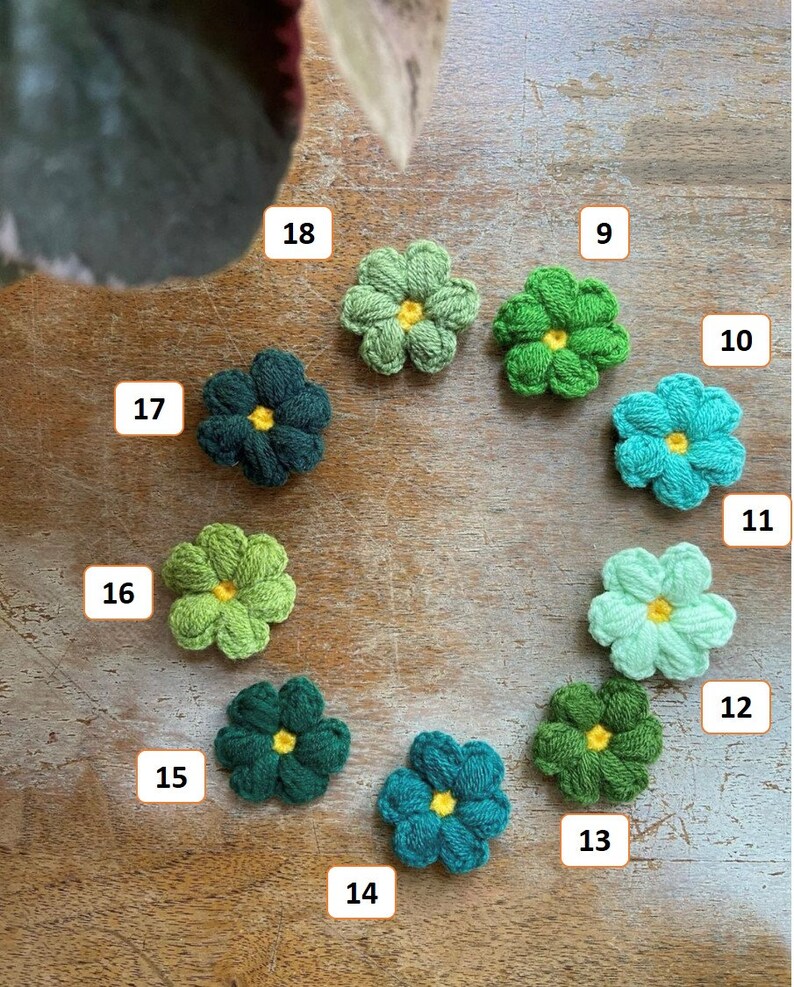 Mini Daisy Crochet Flower Set of 25 Small Crochet Daisy - Etsy