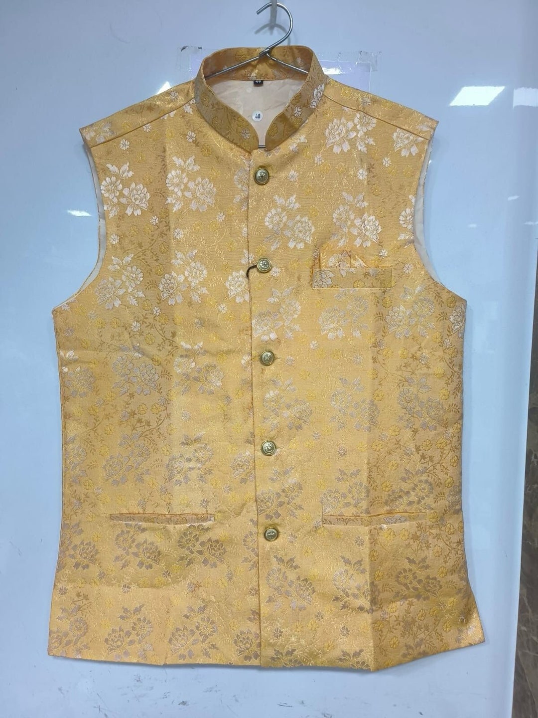 Men's Kurta Koti Mens Ethnic Waistcoat Indian Wedding and Party Wear ...