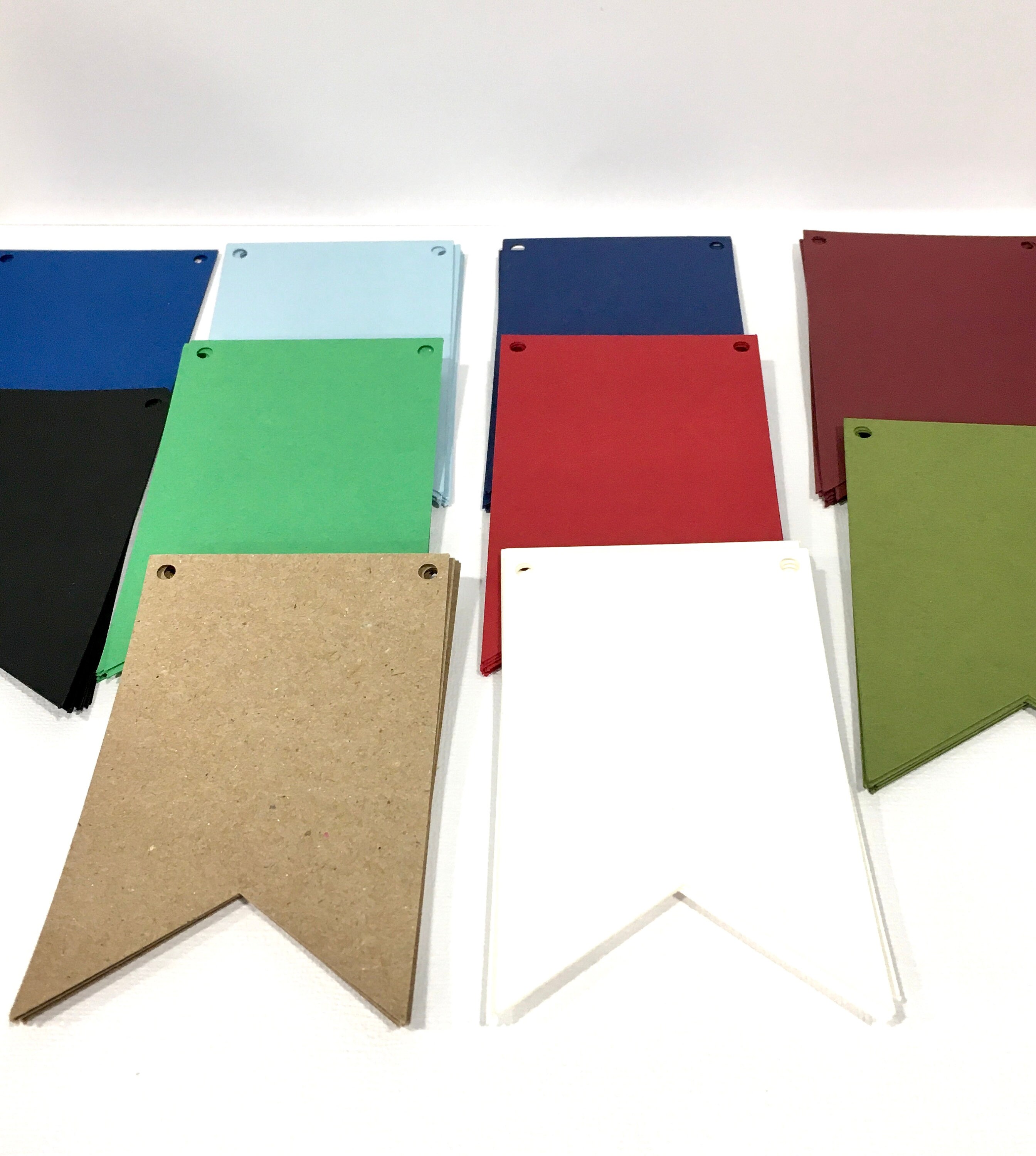 DIY Cardstock Party Banner, Blank Banner Flags, Fishtail Banner ...