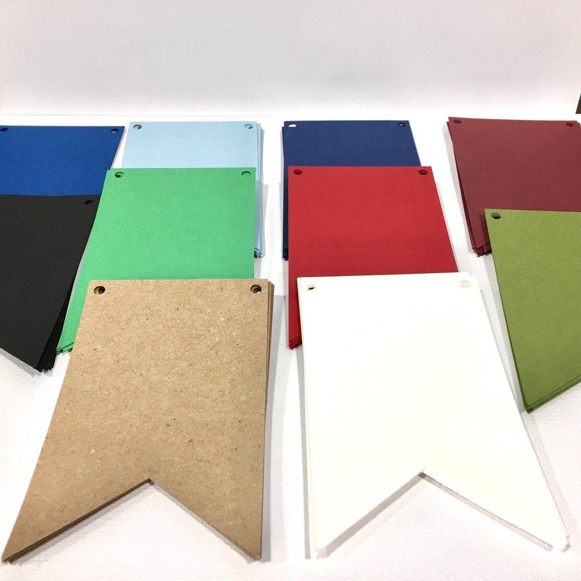 DIY Cardstock Party Banner, Blank Banner Flags, Fishtail Banner ...