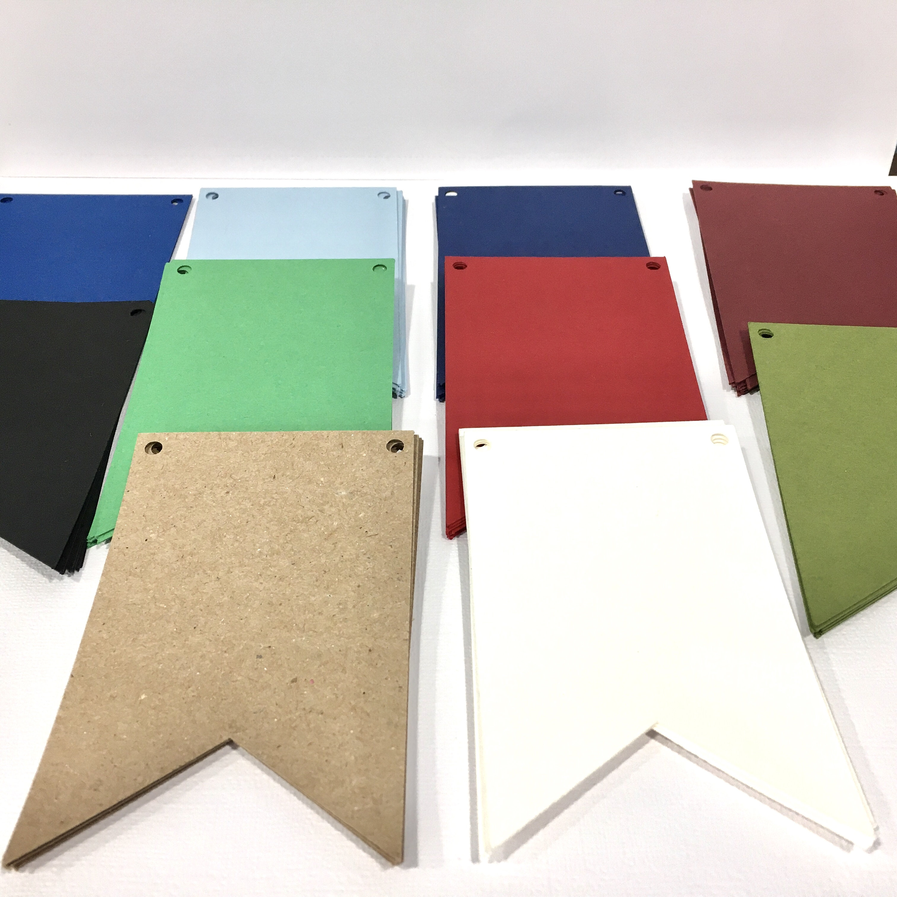 DIY Cardstock Party Banner, Blank Banner Flags, Fishtail Banner ...