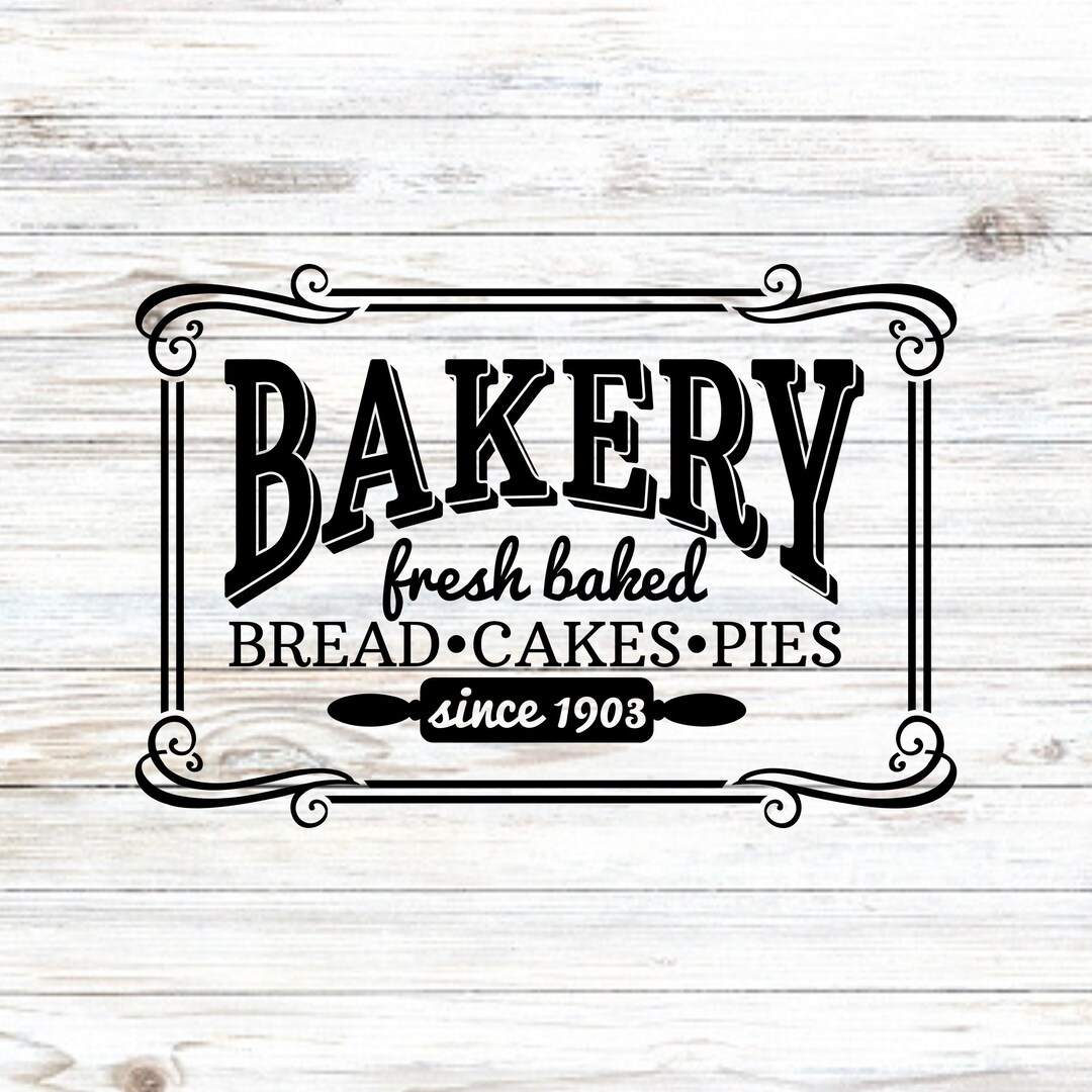 Bakery Kitchen Decal, Wall Decor, Door Decor, Sign Making Stencil ...
