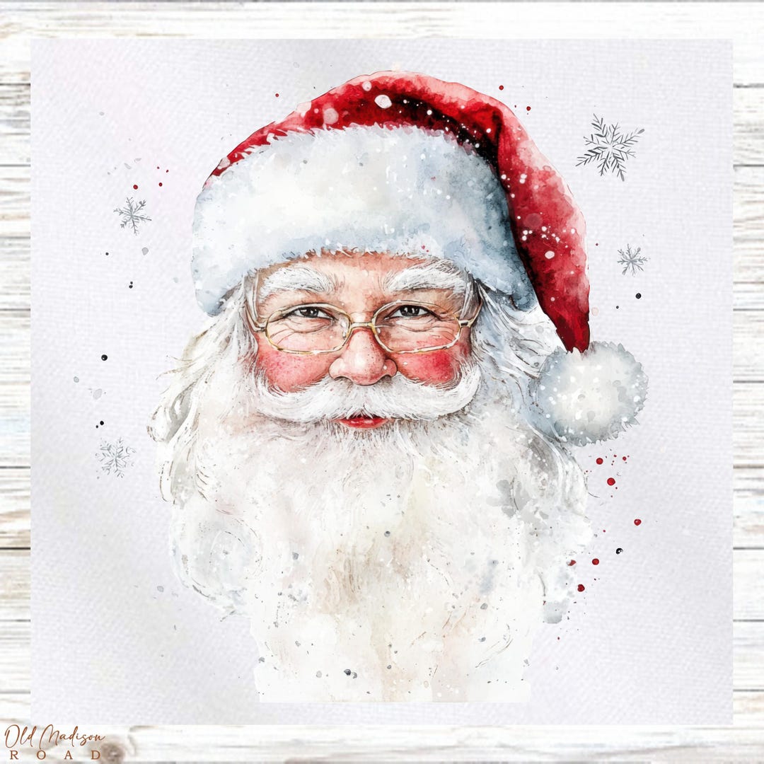 Christmas Fabric Panel- Santa Printed Fabric Panel-quilt Panel-quilting ...